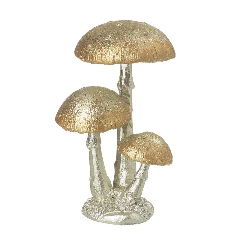 Gold & Silver Mushrooms Decoration – Qube Luxe